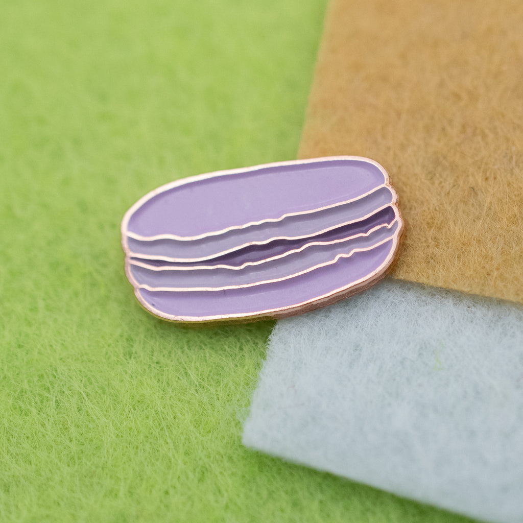 Lavender Macaron Soft Enamel Lapel Pin – Begin Industries