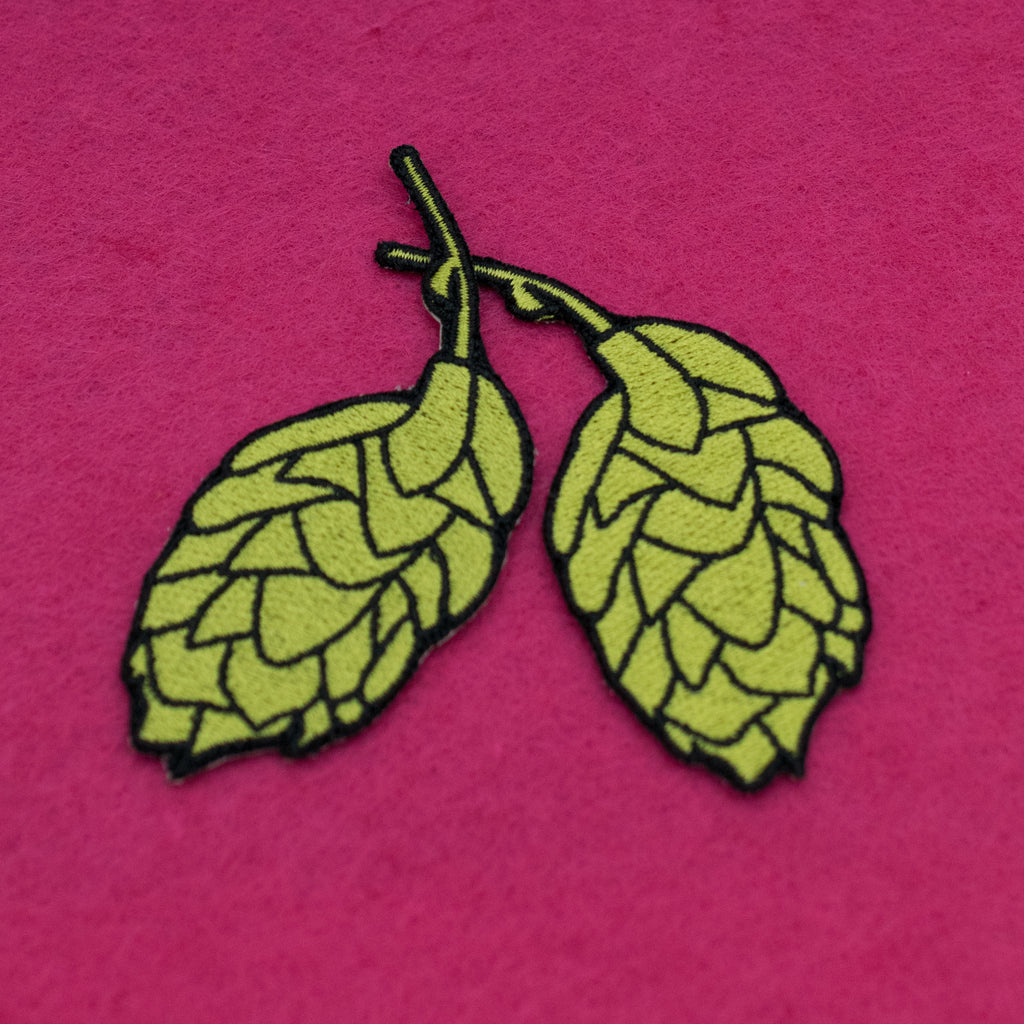 Beer Hops Embroidered Iron-on Patch – Begin Industries