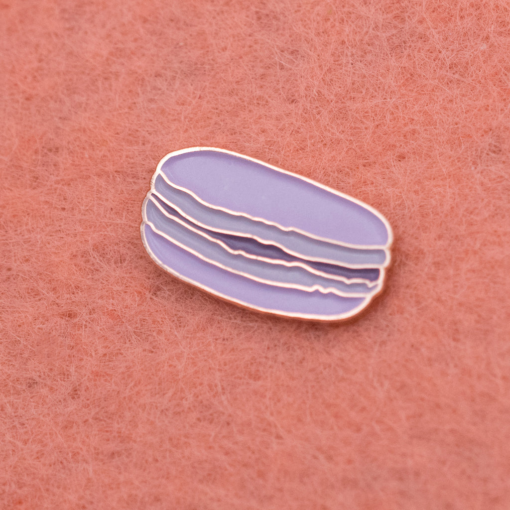 Lavender Macaron Soft Enamel Lapel Pin – Begin Industries